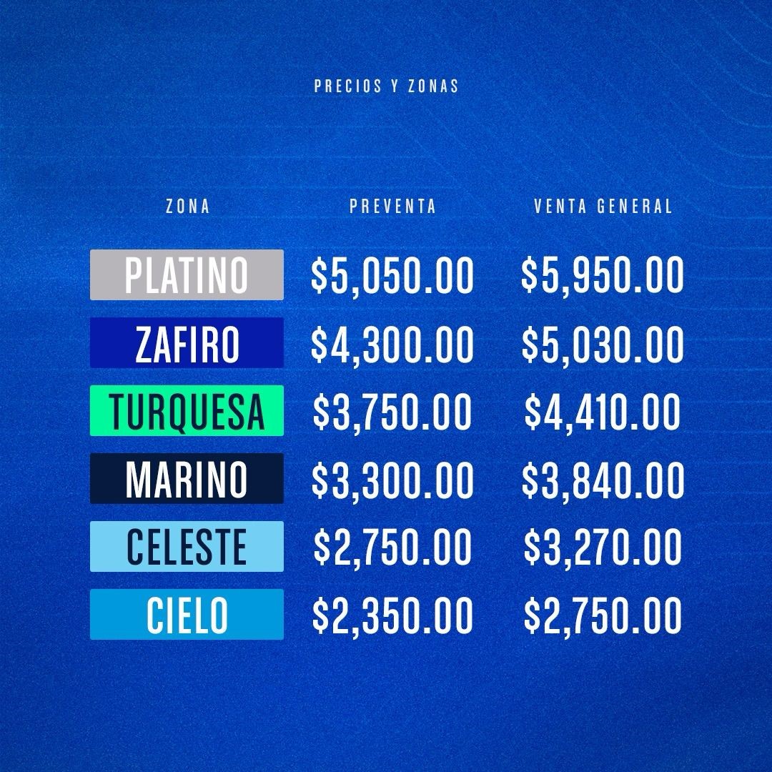 PASE AZUL CLAUSURA 2024. - Club de Futbol Cruz Azul S. A. de C. V.