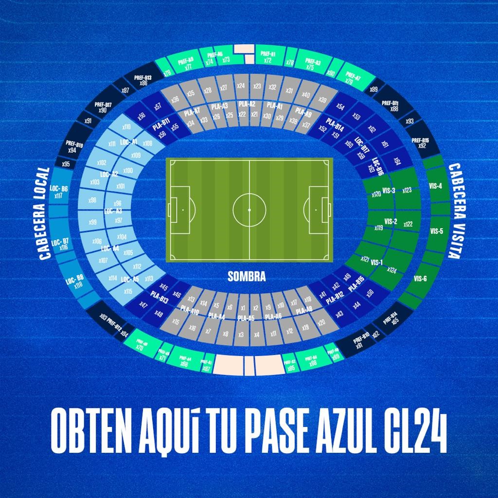 PASE AZUL CLAUSURA 2024. - Club de Futbol Cruz Azul S. A. de C. V.